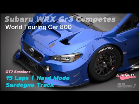 Subaru WRX Gr3 | World Touring Car 800 | StreetSpecRC GT7 Sessions ...