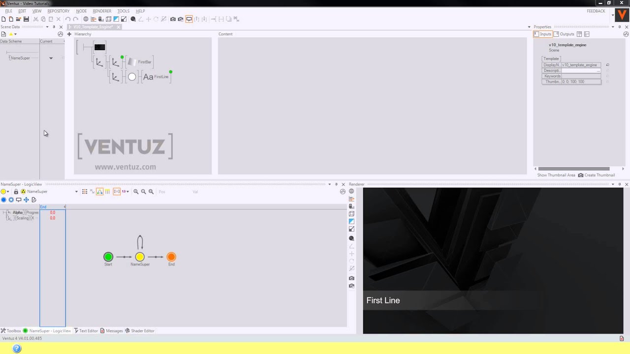 Ventuz Tutorial 10 - Template Engine - YouTube
