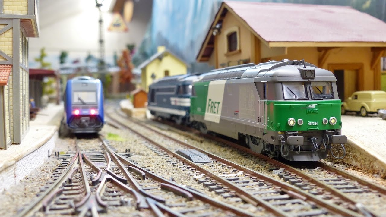 Trains miniatures ho : x72500 jouef BB 67000 ree digital sound - YouTube