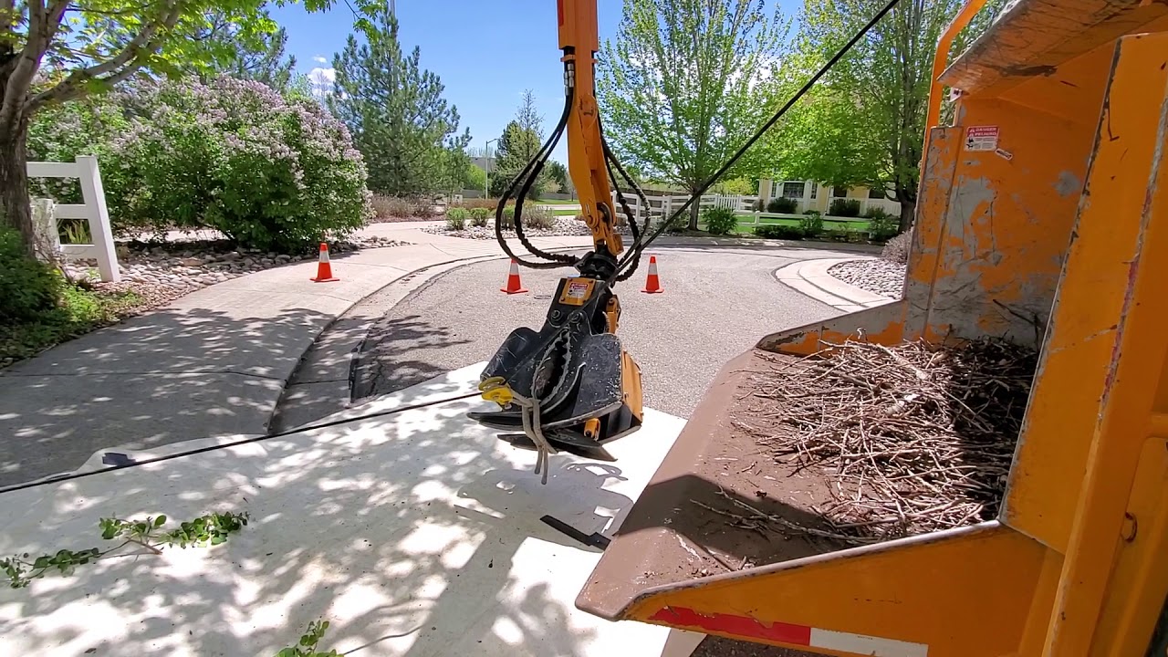 Chipper Winch Creative Ideas; Urban Yarding - YouTube