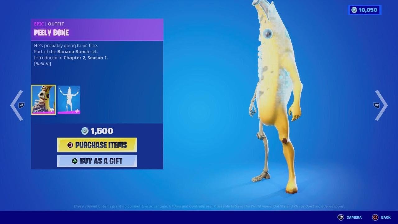 Item Shop Review Peely Bone is Back - YouTube
