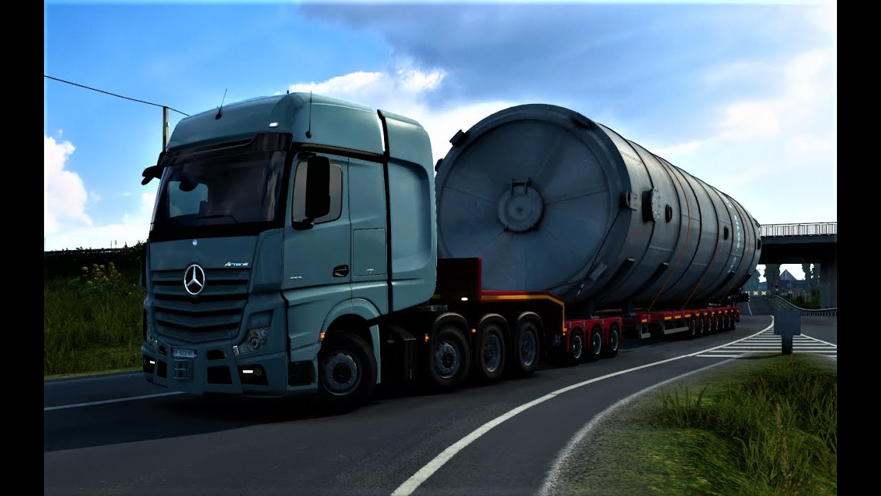 Giant Silo 40 tons Delivering 700km ETS2 - YouTube