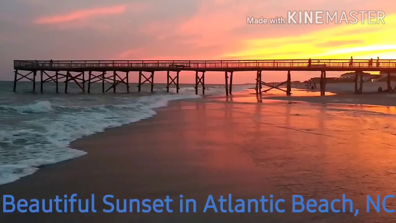 Beautiful Sunset Atlantic Beach NC, USA ️ - YouTube
