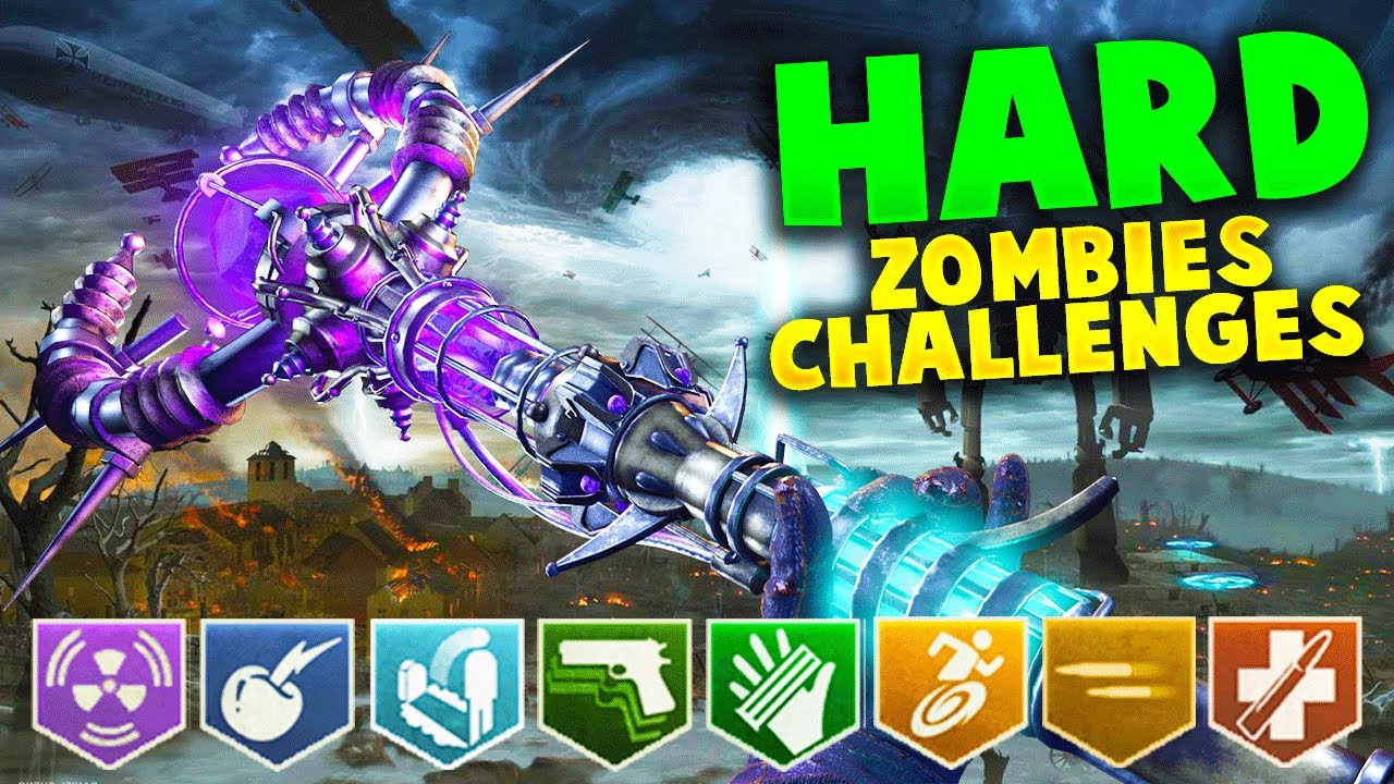 TOP 5 HARDEST ZOMBIES CHALLENGES BEFORE BLACK OPS COLD WAR (WAW-BO4 ...