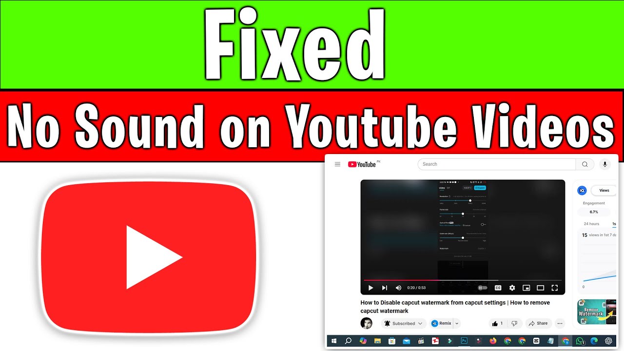 How to Fix No sound on YouTube on Windows 10, 11 | No Sound On YouTube Problem ( Fixed ) - YouTube