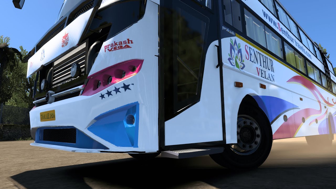SENTHUR VELAN TRAVELS | Vega Non AC Sleeper Bus | Euro Truck Simulator2 ...