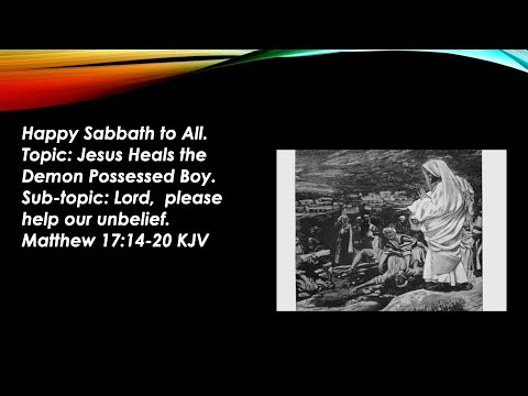 Jesus Heals the Demon Possessed Boy. - YouTube