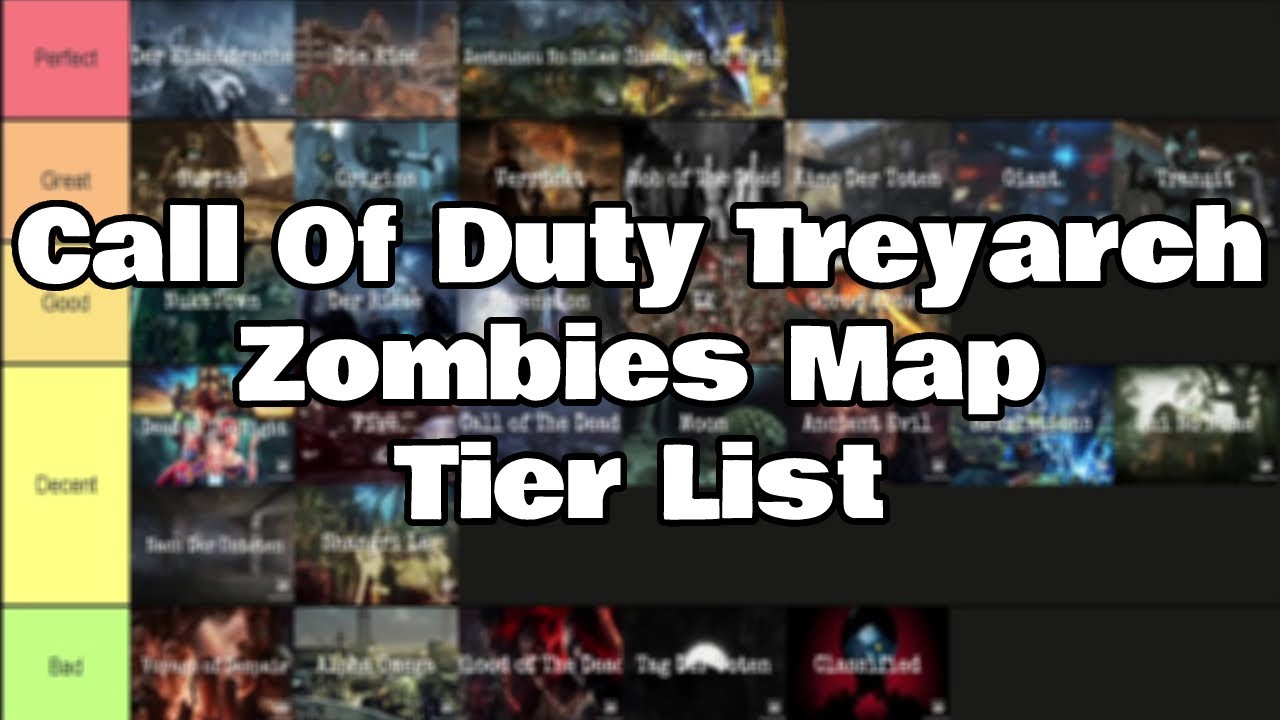 TREYARCH ZOMBIES MAP TIER LIST - YouTube