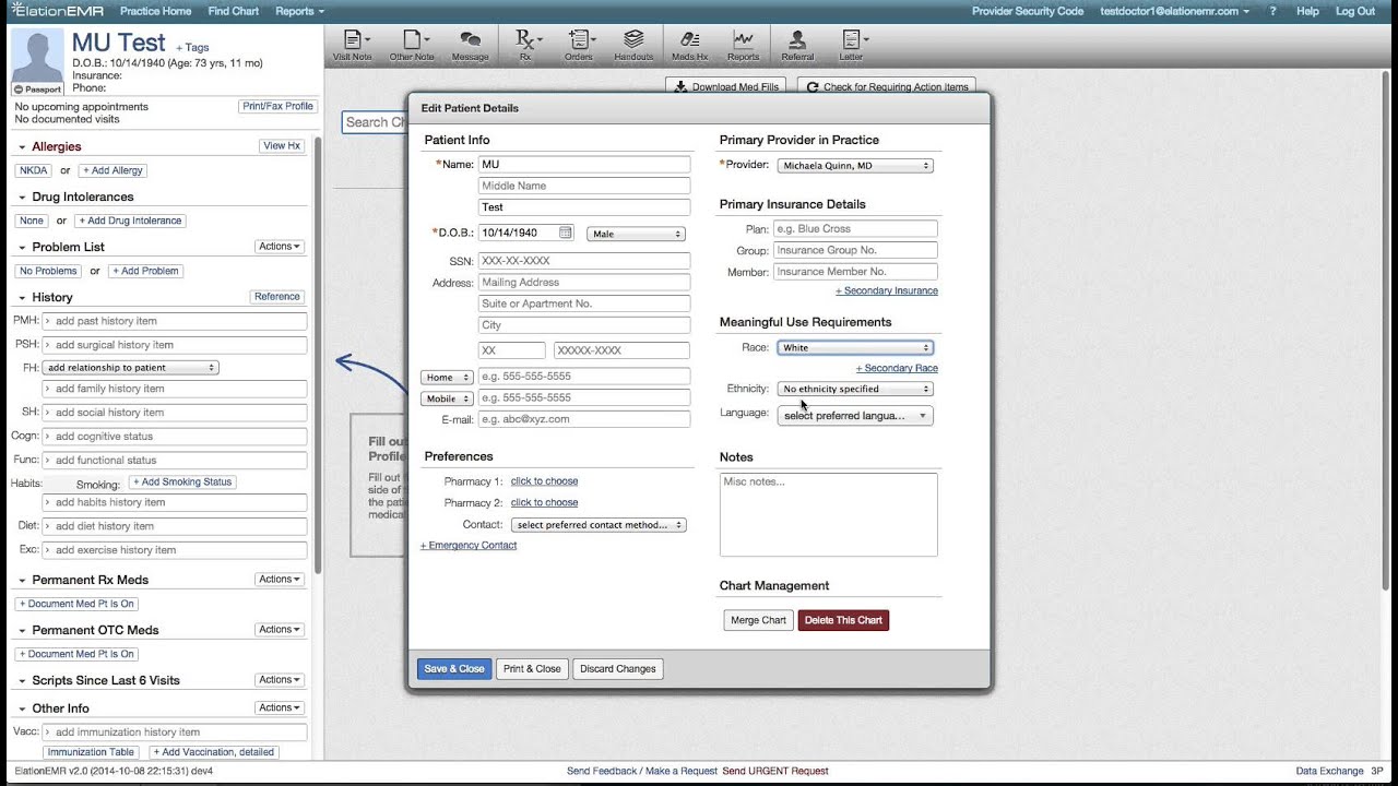 Patient Clinical Profile 1. Fill in Demographics - YouTube