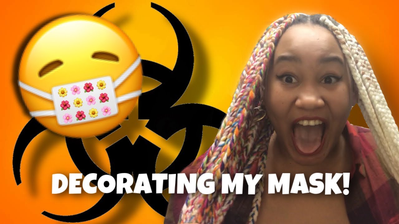 DIY FLOWER FACE MASK | DECORATING MY MASK VLOG - YouTube