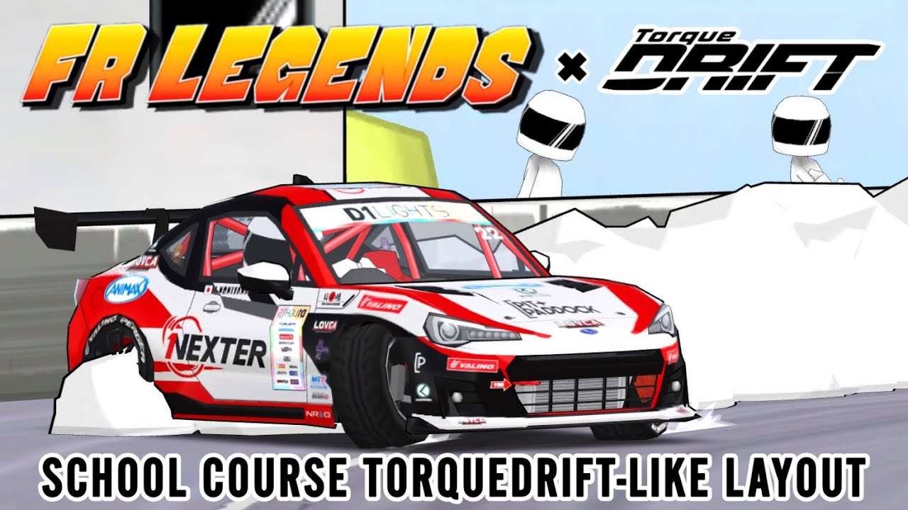 “FR LEGENDS x TORQUE DRIFT” SCHOOL COURSE TORQUEDRIFT-LIKE LAYOUT - FR LEGENDS SOLO RUN - YouTube
