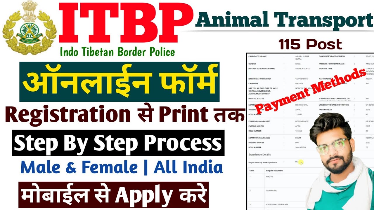 ITBP Animal Transport Form Fill Up 2024 | ITBP Animal Transport Form ...