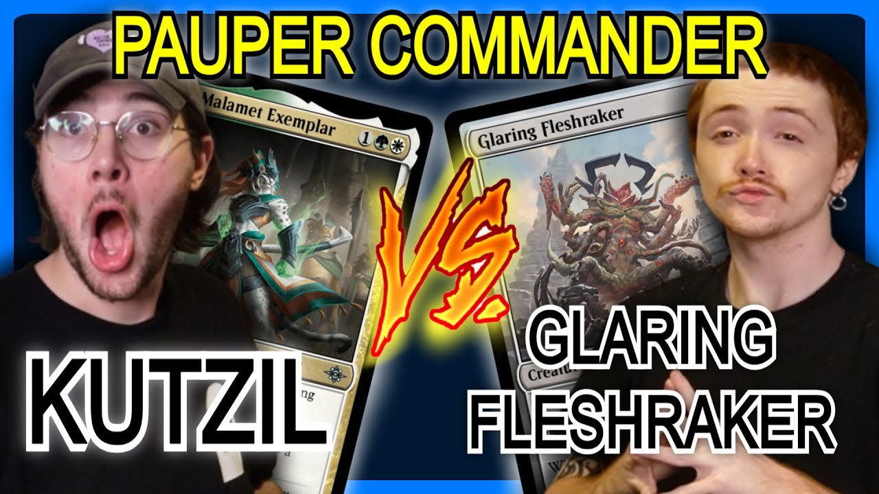 PAUPER COMMANDER, Kutzil VS Glaring Fleshraker | Magic The Gathering ...