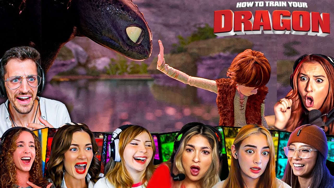 TOP "First Touch to Toothless" Reactions! How to Train Your Dragon ...