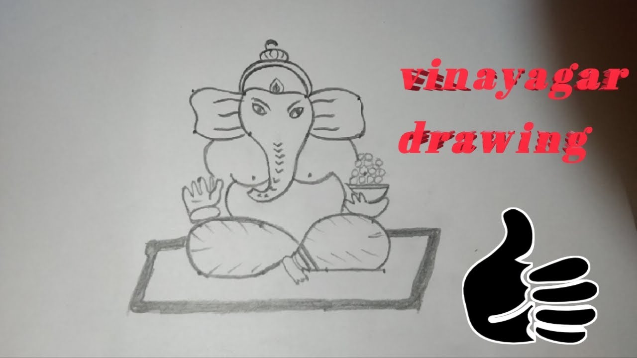 How to drawing vinayagar./ 4*5 dots Vinayagar pencil ️ drawing 👍👍 - YouTube