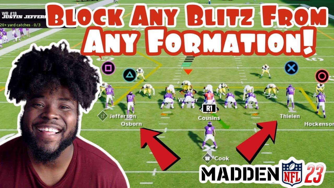 How To Properly Block ANY Blitz With A WR In Madden 23! | Madden Tips ...