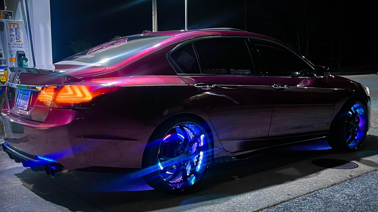 HONDA ACCORD CUSTOM RGB WHEEL LIGHTS! - YouTube