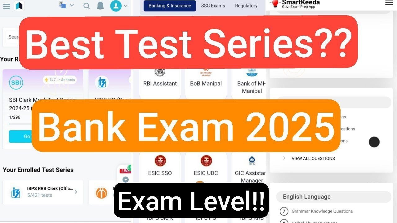 Best Test Series For Banking Exams?? | Exam Level | Most relevant Test ...