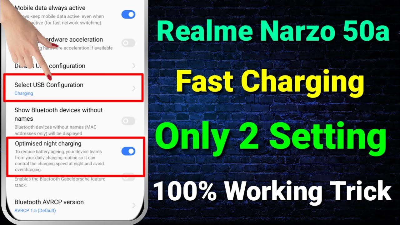 Realme Narzo 50a Fast Charging Setting | Narzo 50a Fast Charging Setting | Fast Charging Narzo ...