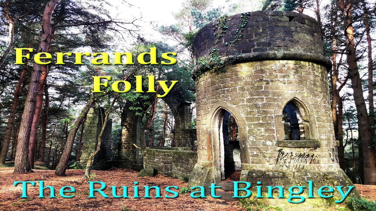 Bingley Ruins Ferrands Folly Spooky Drone Flight 2022 - YouTube
