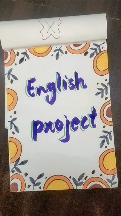 Easyfront page/how to draw a front page/project front page#shortsart# ...