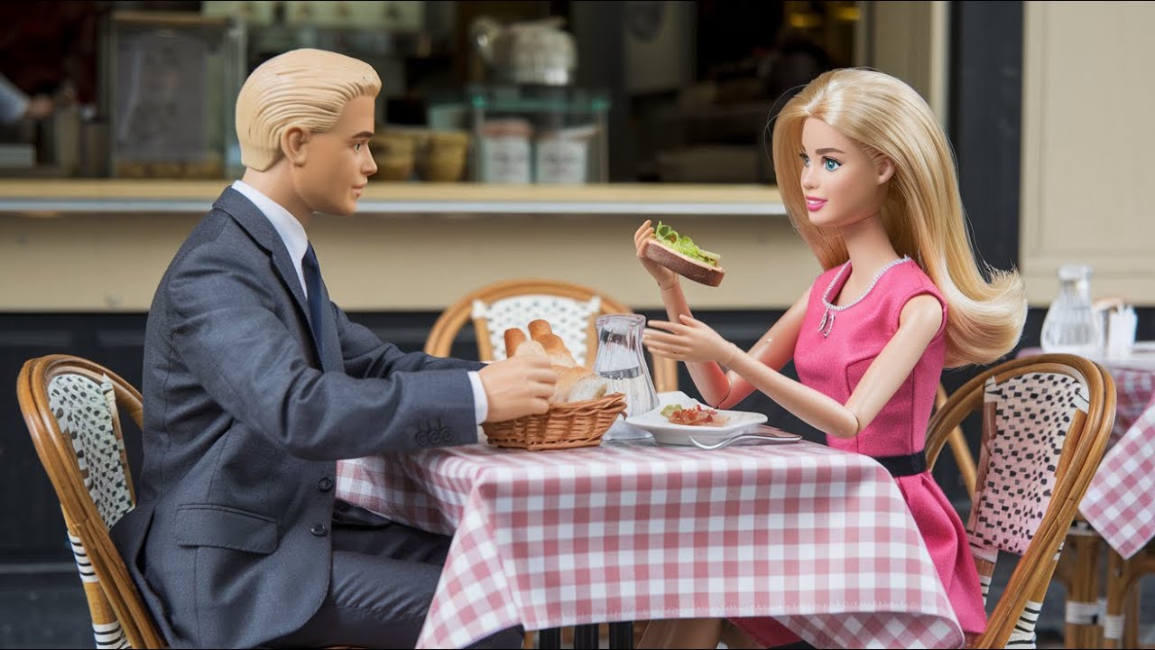 Barbie, Ken ve Chelsea Cafe Macerası: Lezzetli Bir Buluşma! 🥪💖 - YouTube