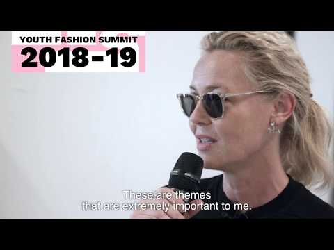 Ambassadeur Connie Nielsen bij Youth Fashion Summit 2018 in Kopenhagen