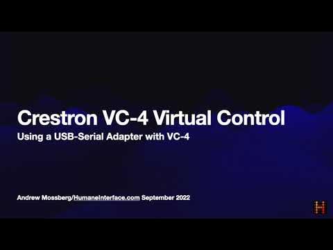 Using a Serial Adapter with Crestron VC-4 - YouTube