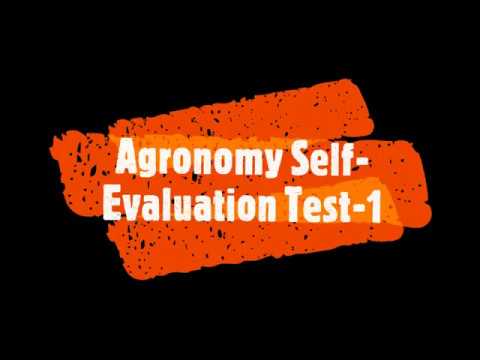 Agronomy Test series 1 - YouTube