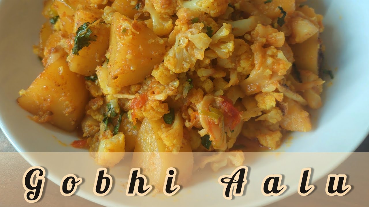 Very tasty Gobhi Aalu (Cauliflower & Potato curry) recipe. Simple ...