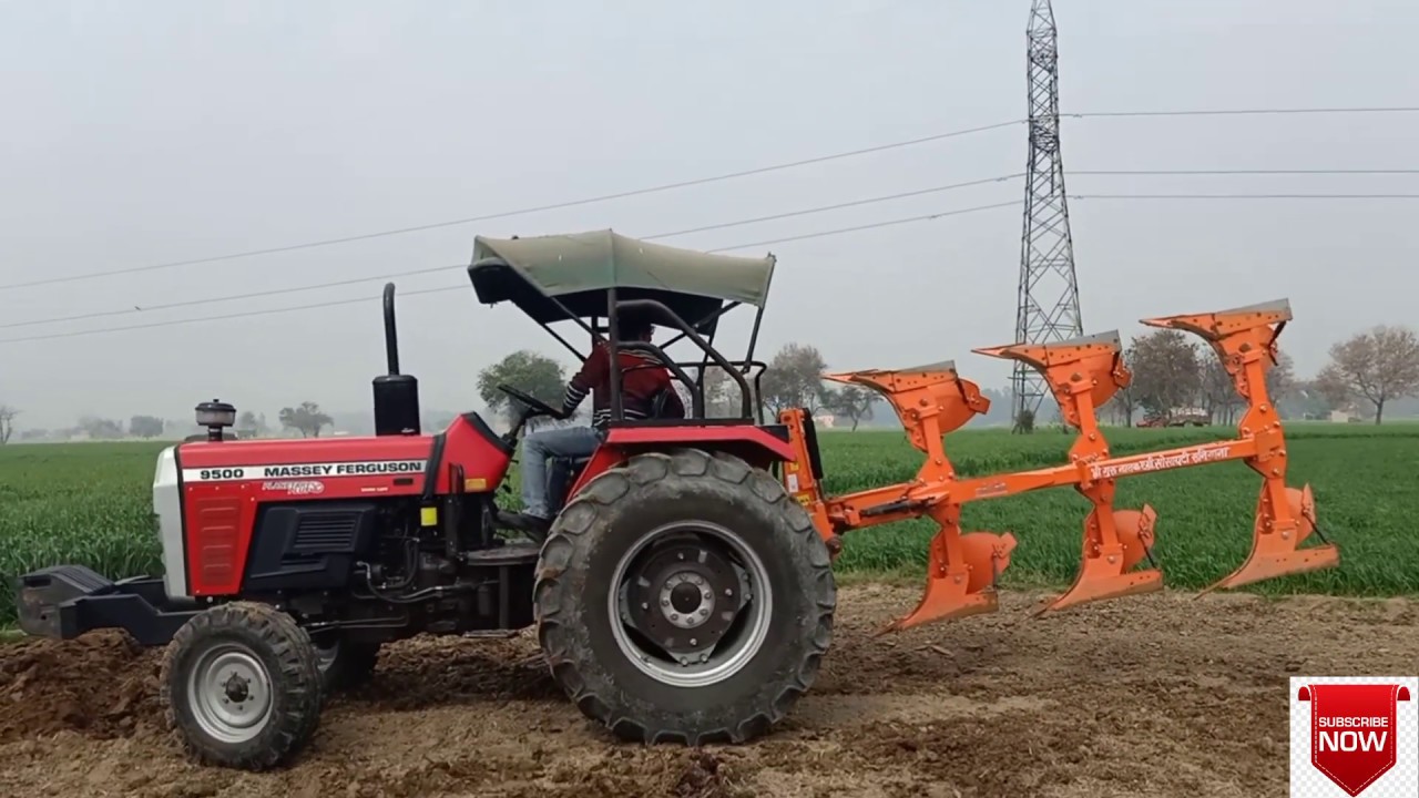 Massey-9500 VS John-Deere 5310 #HARROW 11×11#ROTAVATOR 10 Ft.# - YouTube