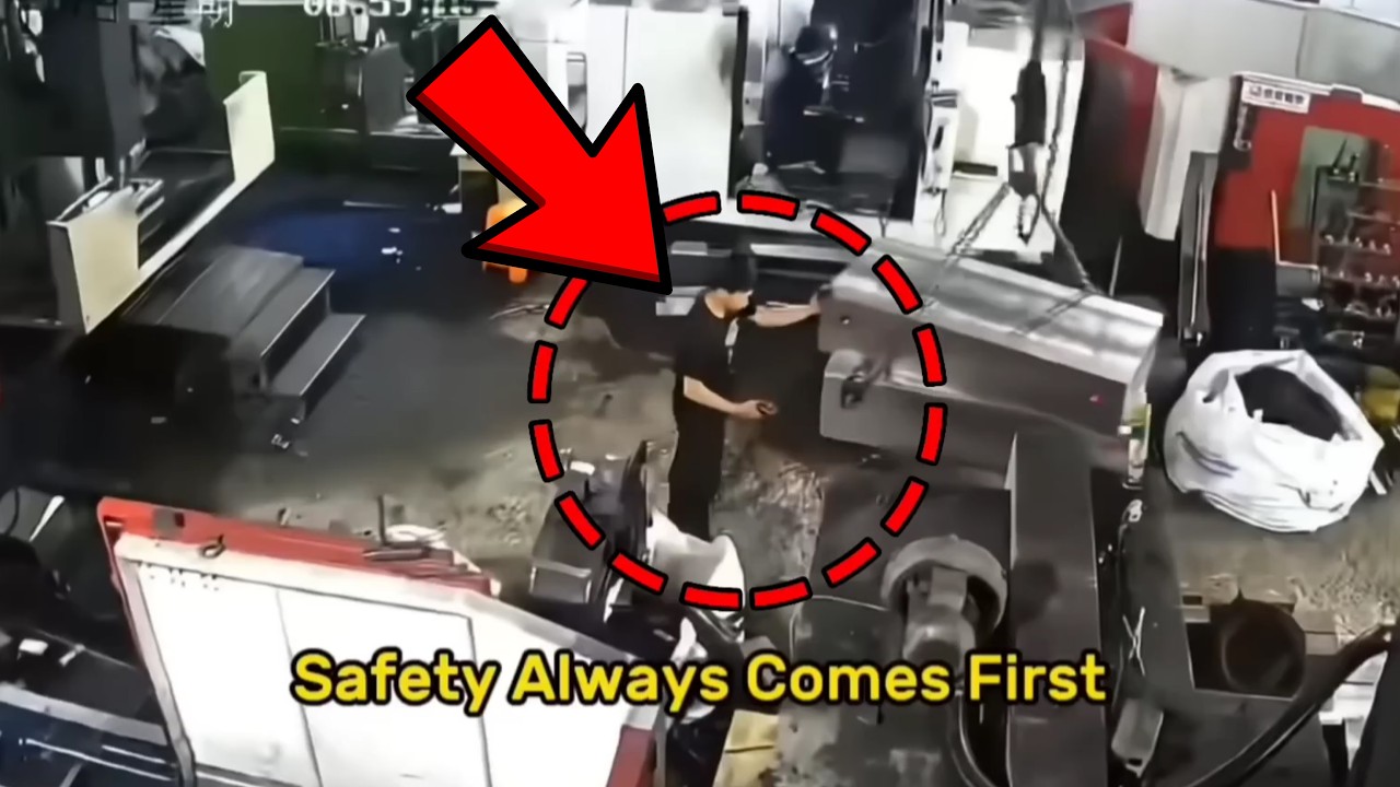 Man Got Crushed By Huge Steel | Accident | Workplace Fail Caught on ...