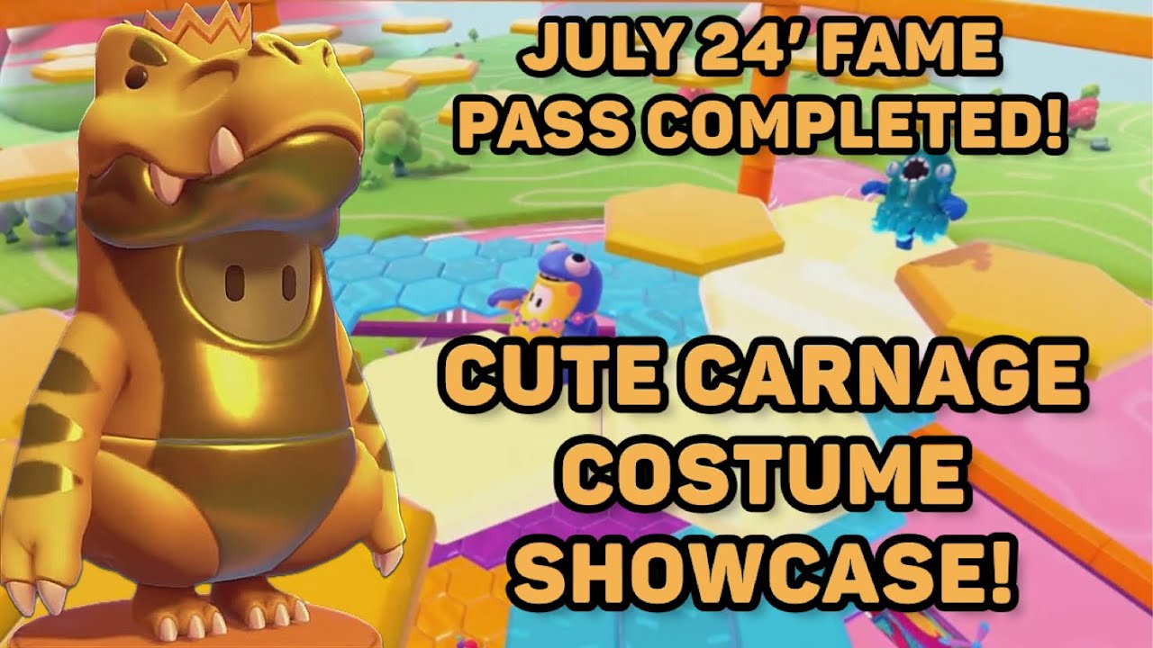CUTE CARNAGE Costume Showcase! (Fall Guys July 24’ Fame Pass COMPLETED ...