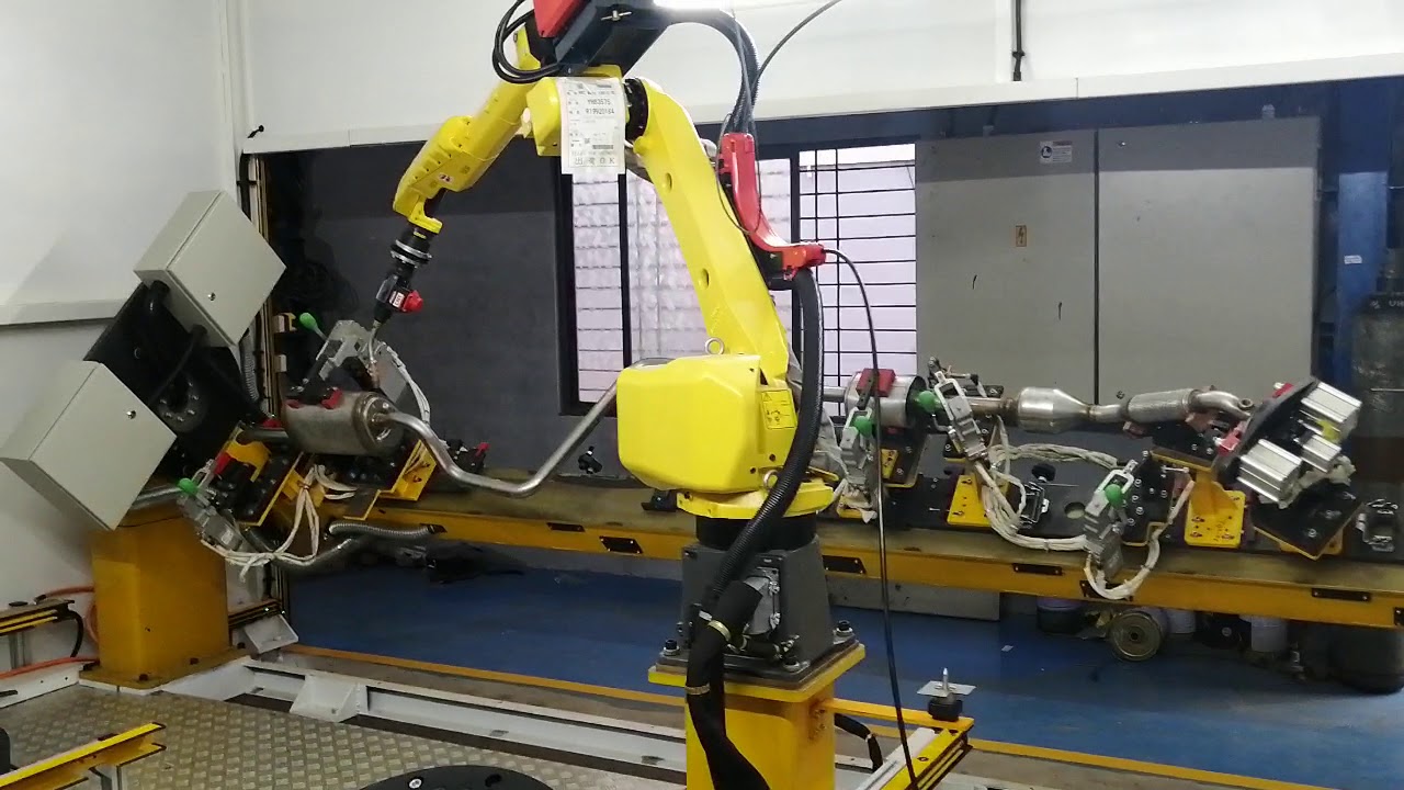 Robotic Welding Machine - Exhaust Parts - YouTube
