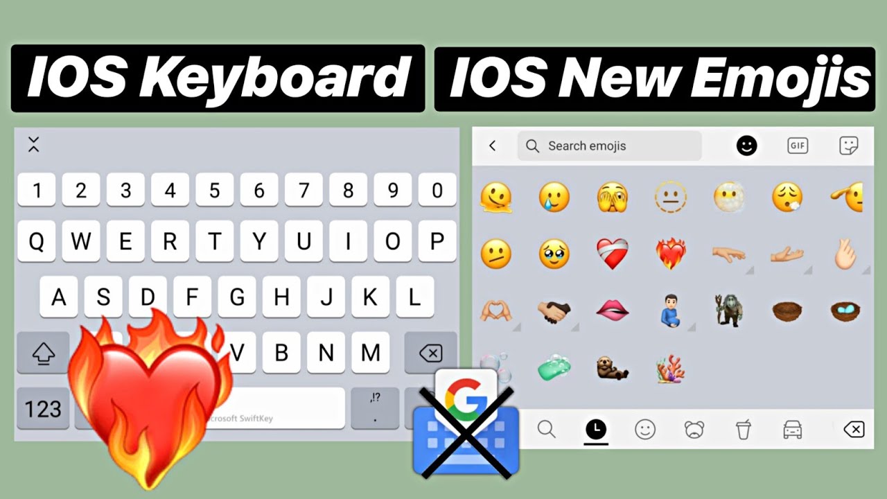 IOS Keyboard + IOS New Emojis On Android | iPhone Keyboard - YouTube