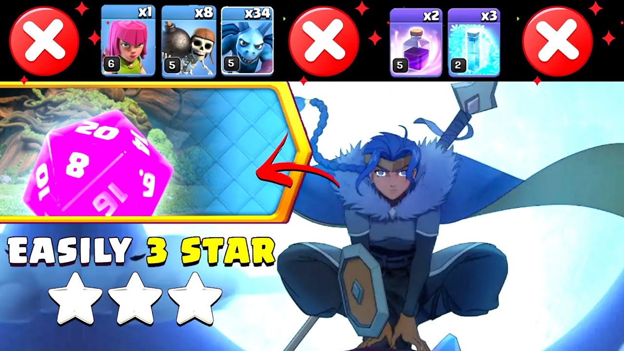 Just Roll with it challenge Coc 😁Easy 3 Star with troops Swag 🗿 Clash ...