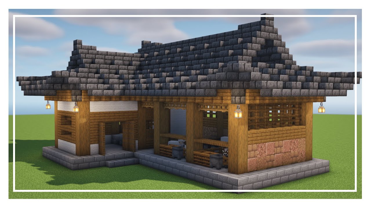 마인크래프트 건축 - 한옥집 - YouTube