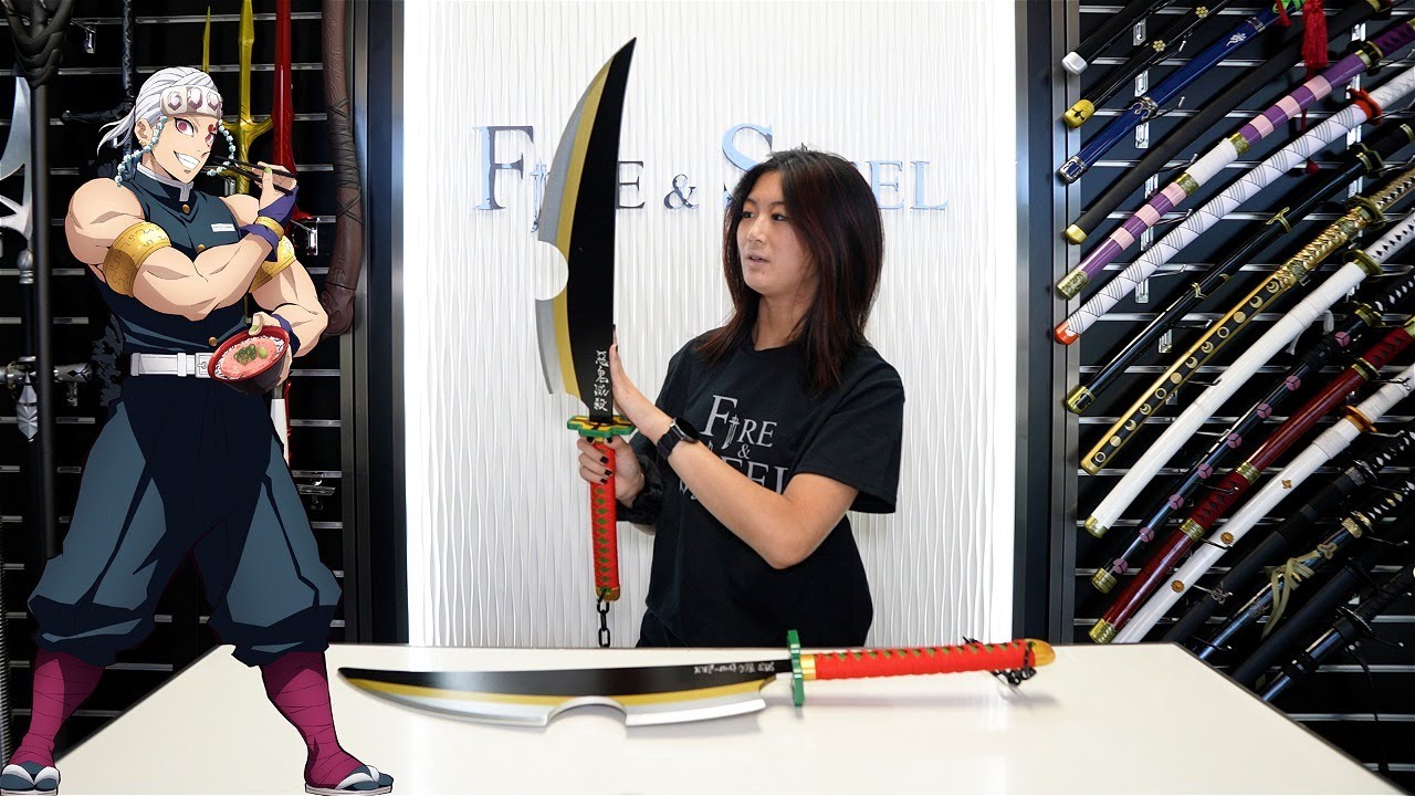 Unboxing Tengen Uzui Dual Nichirin Swords from Demon Slayer - YouTube