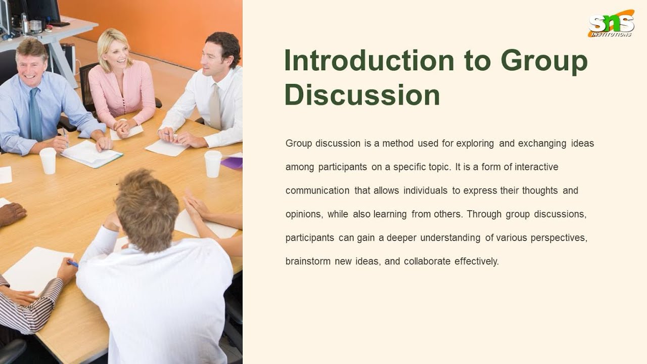 Introduction to Group Discussion - YouTube