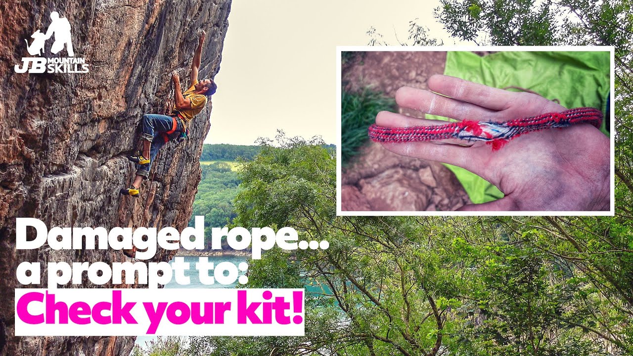 A tale of a CORE SHOT rope, and a prompt to check your climbing kit ...