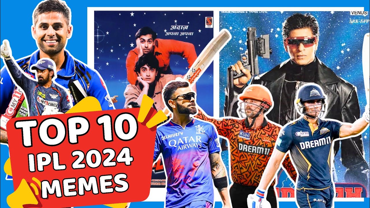IPL Top 10 memes Laughter Ride | IPL 2024 viral memes | Free hit ...