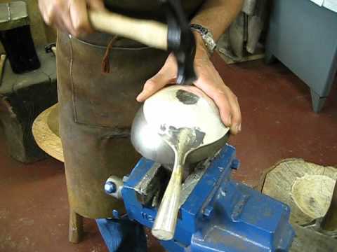 Planishing a Rice Spoon - YouTube