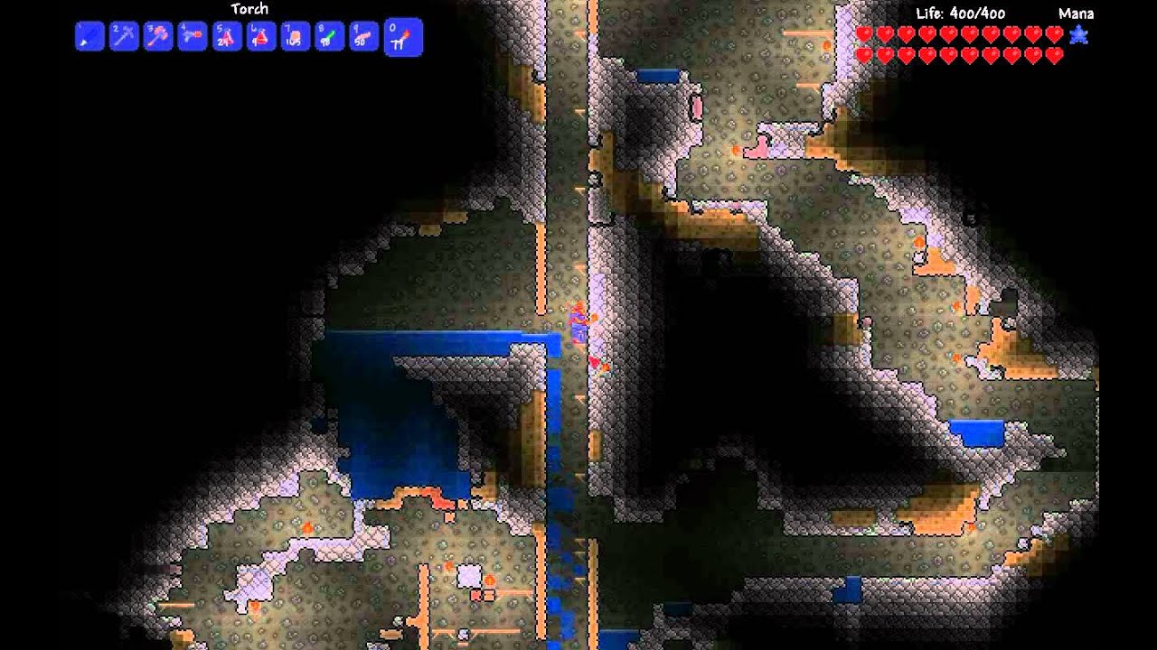 Terraria 20 - Mining Obsidian - Tim - YouTube