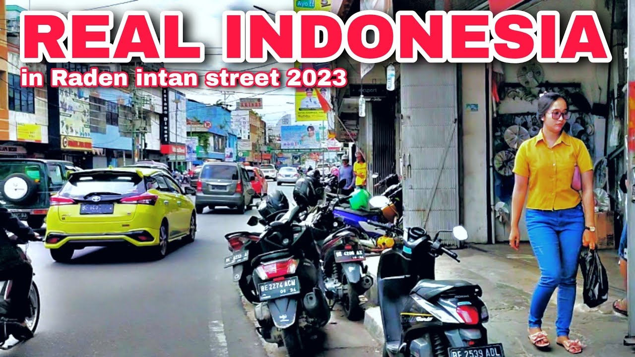 TOUR JALAN KAKI di JALAN RADEN INTAN, BANDAR LAMPUNG Indonesia 🇮🇩 - YouTube