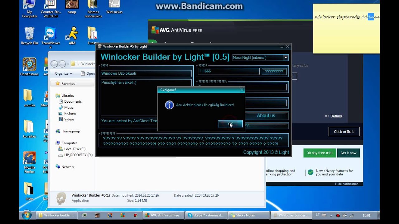Winlocker Free XyliBox: WinLocker Builder v0.4 - Cracking Generated ...