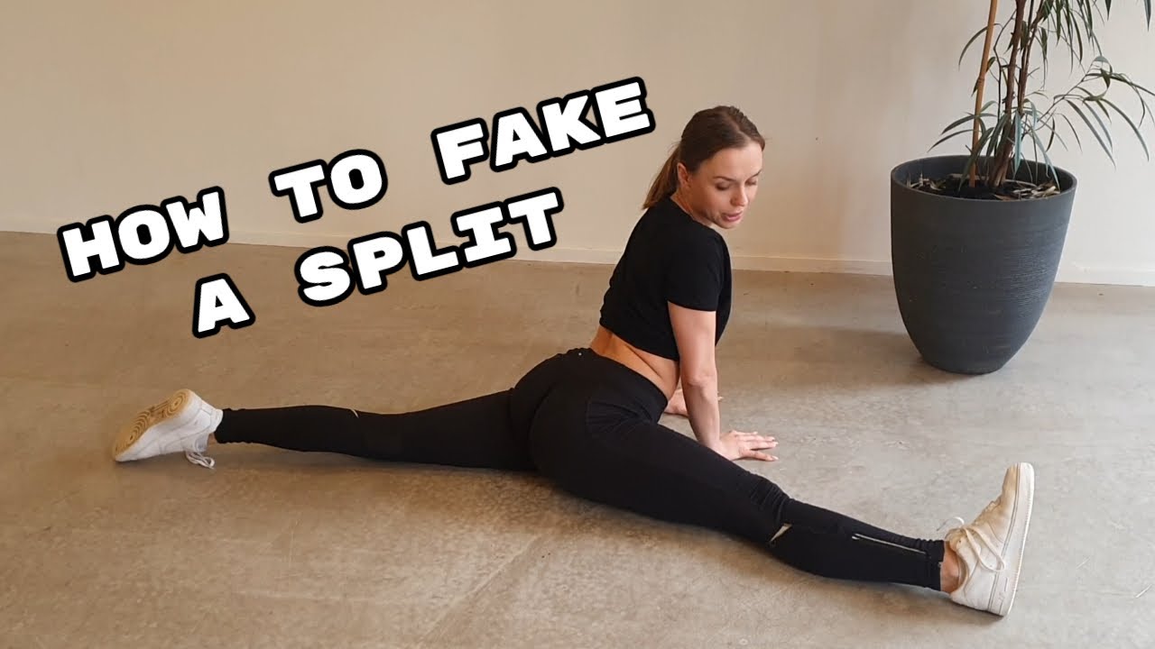 How To Fake A Split || Quick Tutorial - YouTube