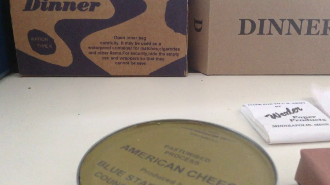 Repro K ration dinner - YouTube