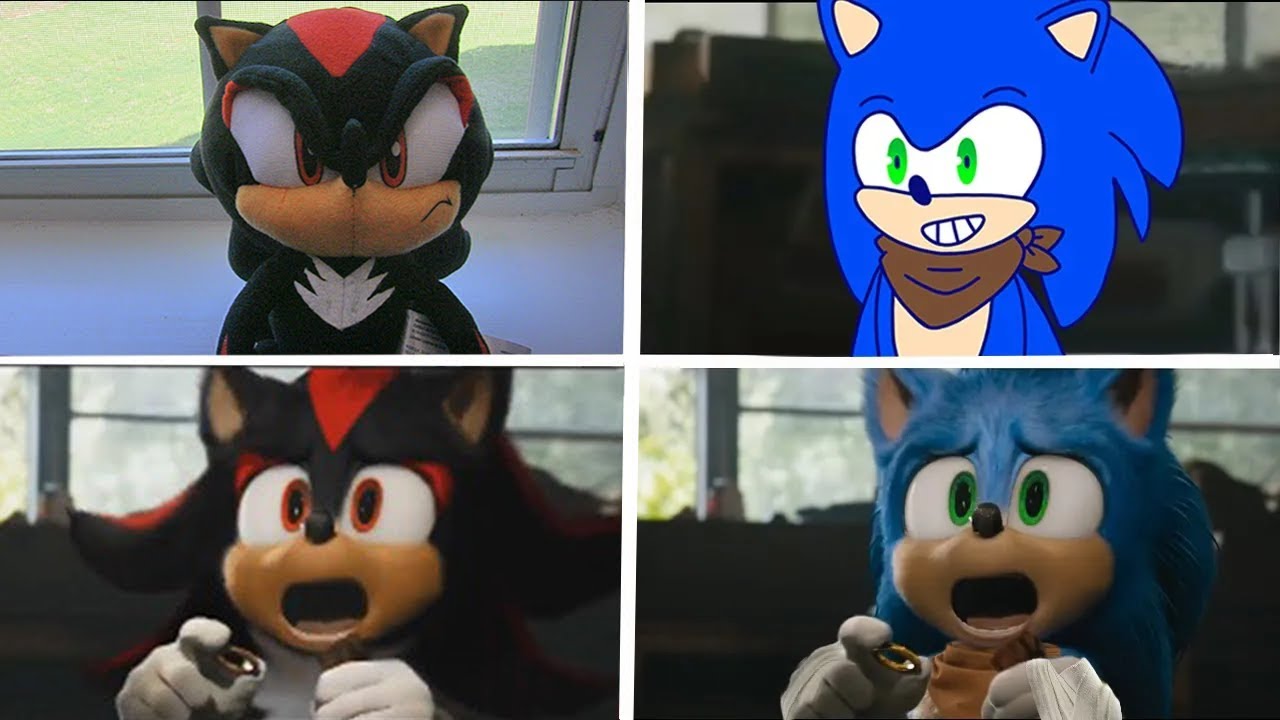 Sonic The Hedgehog Movie SHADOW vs SONIC BOOM Uh Meow All Designs ...