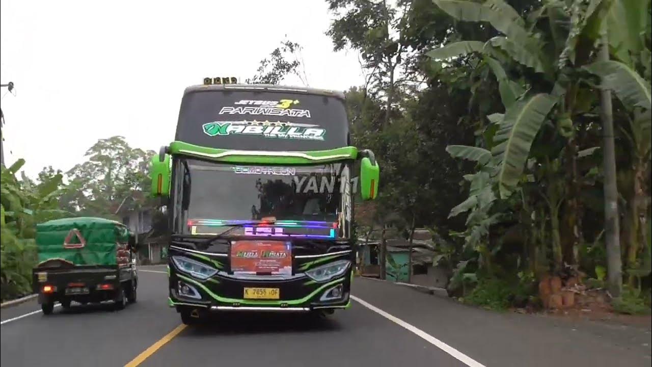 BUS ARTIS TELOLET CORONG ATAS QQ TRANS NABILLA FULL BASURI TERBARU SEPANJANG JALAN - YouTube