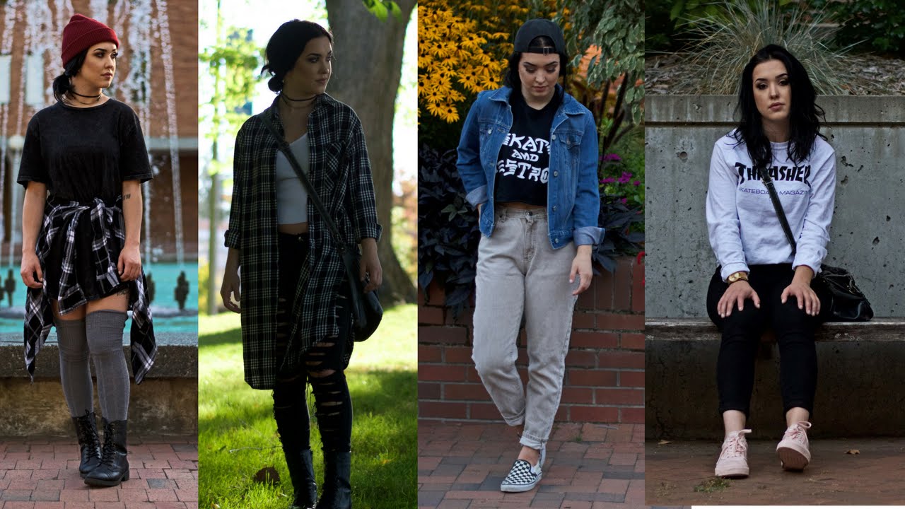 Casual Fall Fashion | Affordable Alternative Lookbook - YouTube